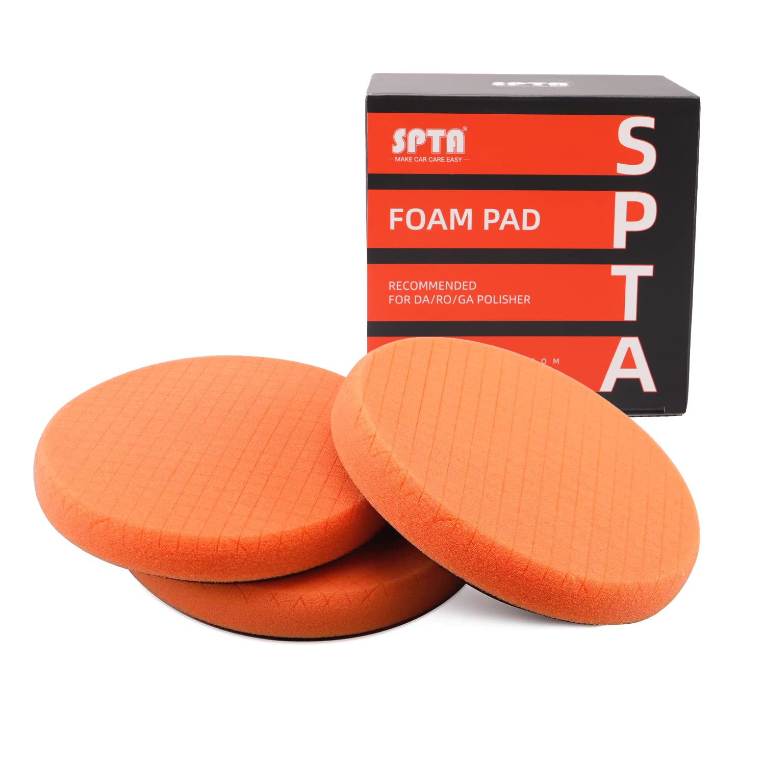 Snapklik.com : Orange Light Cut Pad, Buffing Polishing Pads, 3Pcs 6.5 ...