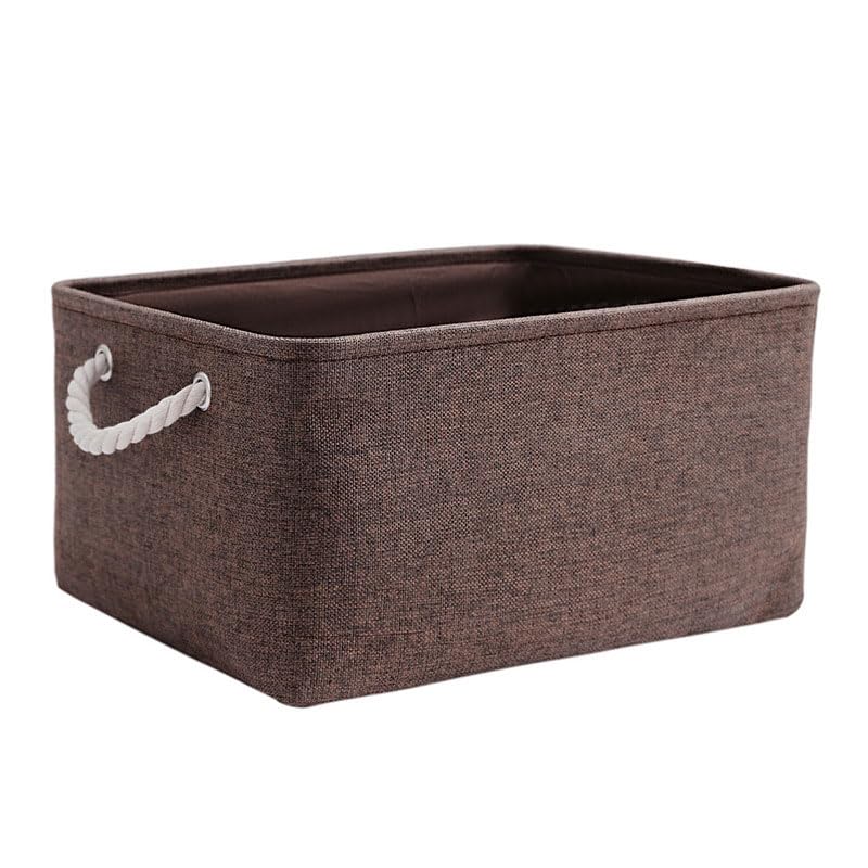 Amazon.com - Fandyacke Large Storage Brown Baskets,Foldable Brown ...