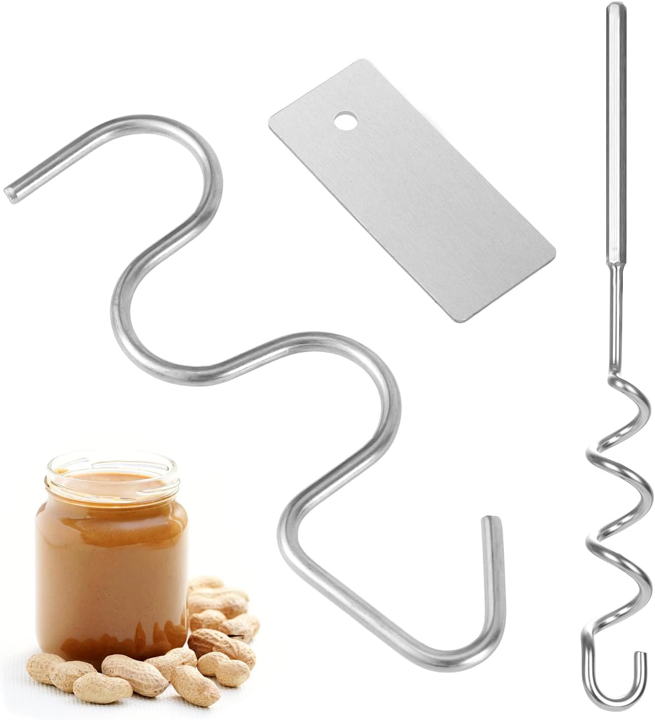 Amazon.com | Peanut Butter Stirrer and Scraper, Stainless Steel Peanut ...