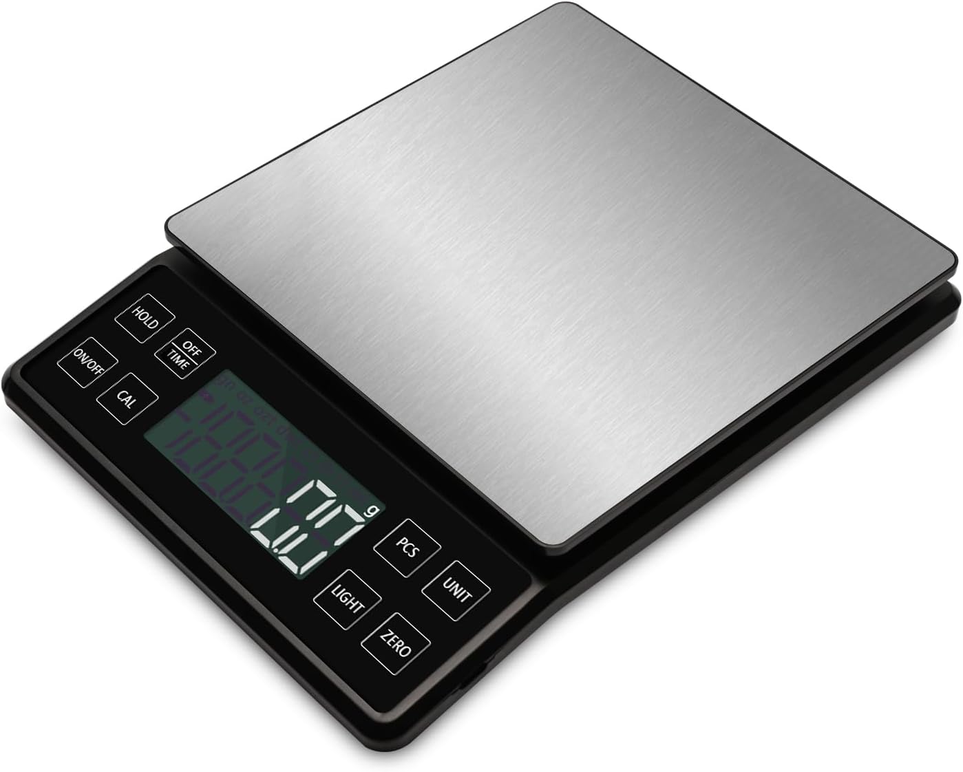 Small Digital Scale,3kg/0.1g,Kitchen Scale,Food Scale,with Blue Backlit ...