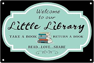 Amazon.com: Welcome Signs for Front Door Outside Book Lover Welcome to ...