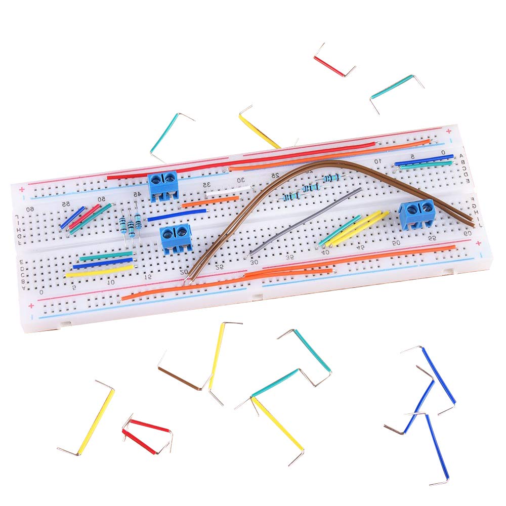 Snapklik.com : Aoicrie Jumper Wire Kit, 840 Pieces Preformed Breadboard Jumper Wire Kit,14 ...
