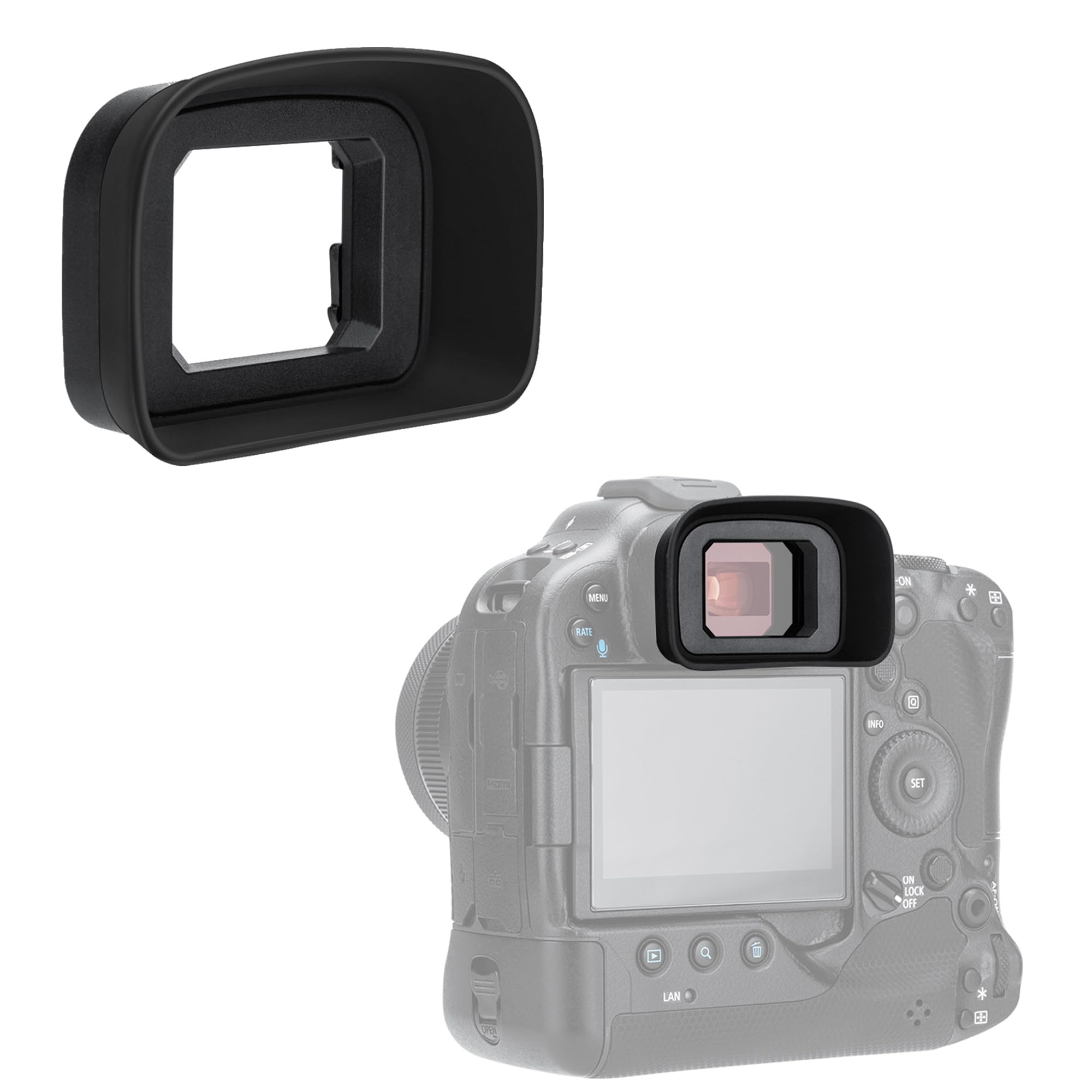 Amazon.com : EOS R3 Eye Cup Eyecup Eyepiece, Extended Long Soft Eyecup Eyepiece Viewfinder for ...