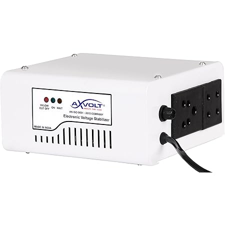 AXVOLT Genius-D Digital 600 VA Copper Voltage stabilizer for led Smart ...