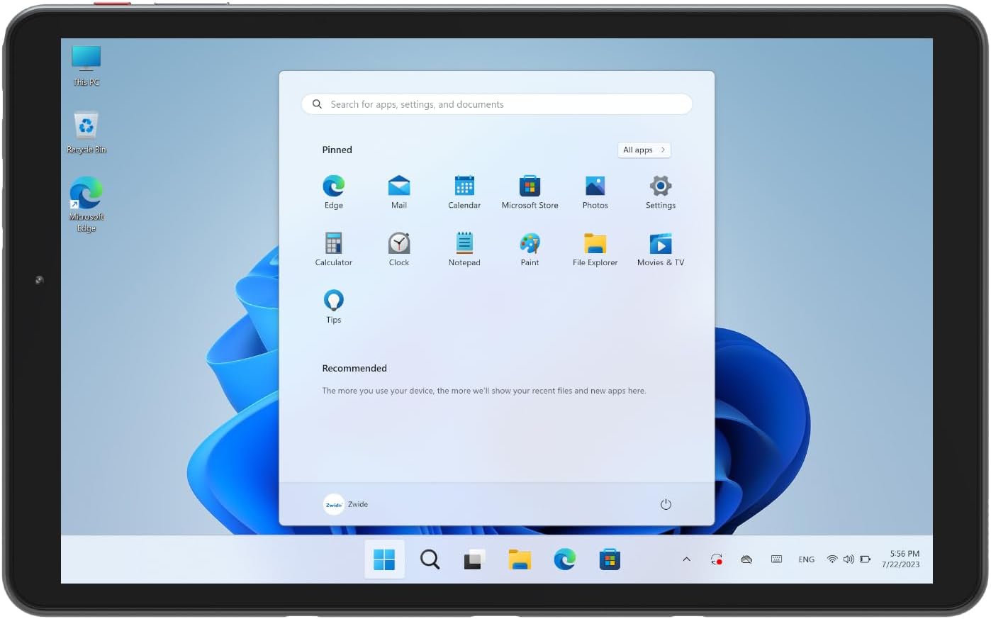Amazon.com : Zwide Pad 2in1 Computer Tablet with Windows 11, Ultra Slim ...