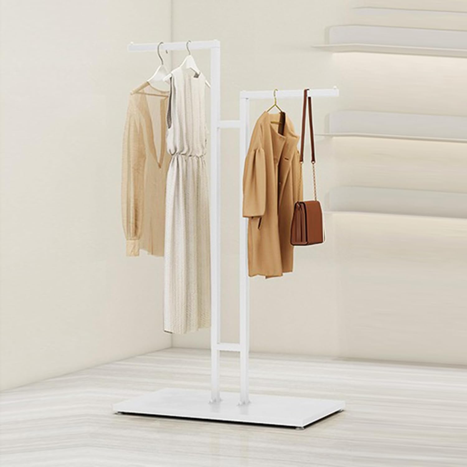 Amazon.com: 2 Way Clothing Rack with Straight Arms,Heavy Duty Clothes ...