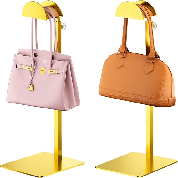 Amazon.com: TIPSYTREE 2 Pack Purse Holder Handbag Display Stand - Gold ...