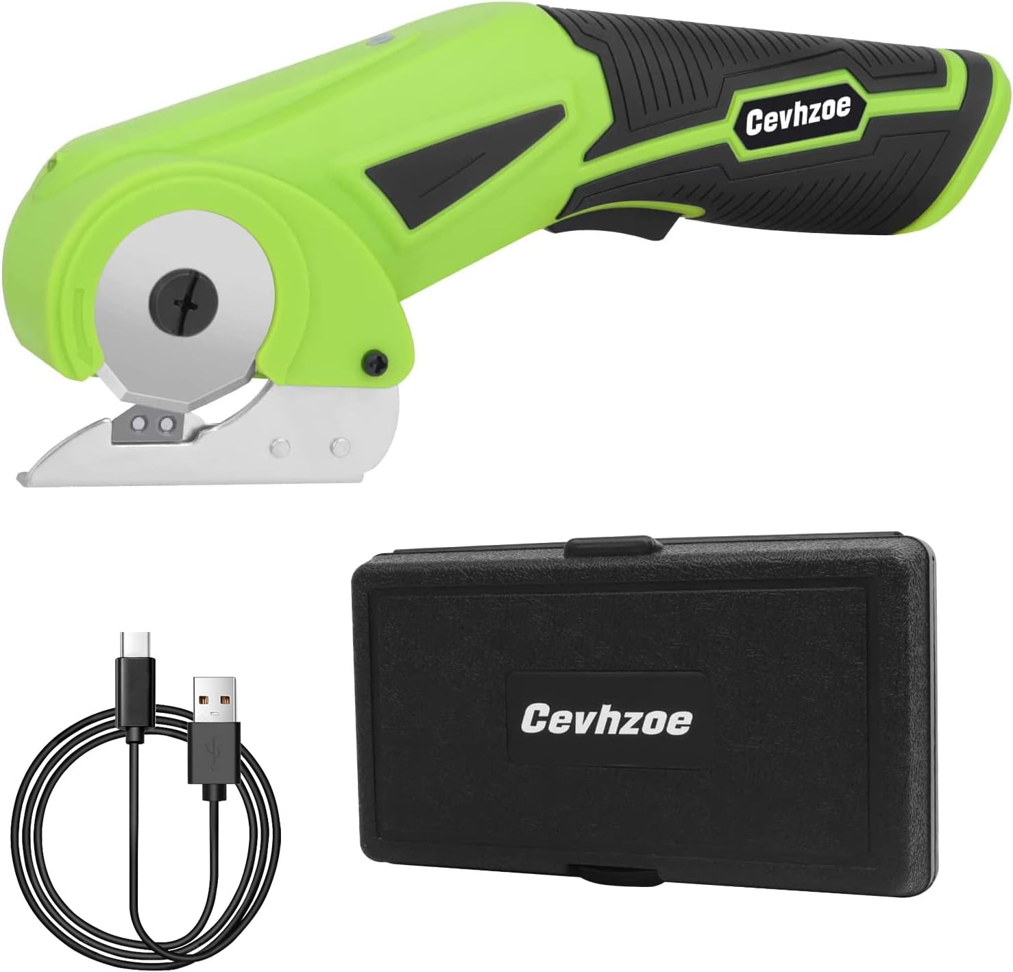 SakerPlus Cordless Electric Scissors,4V Rechargeable Cardboard Box ...