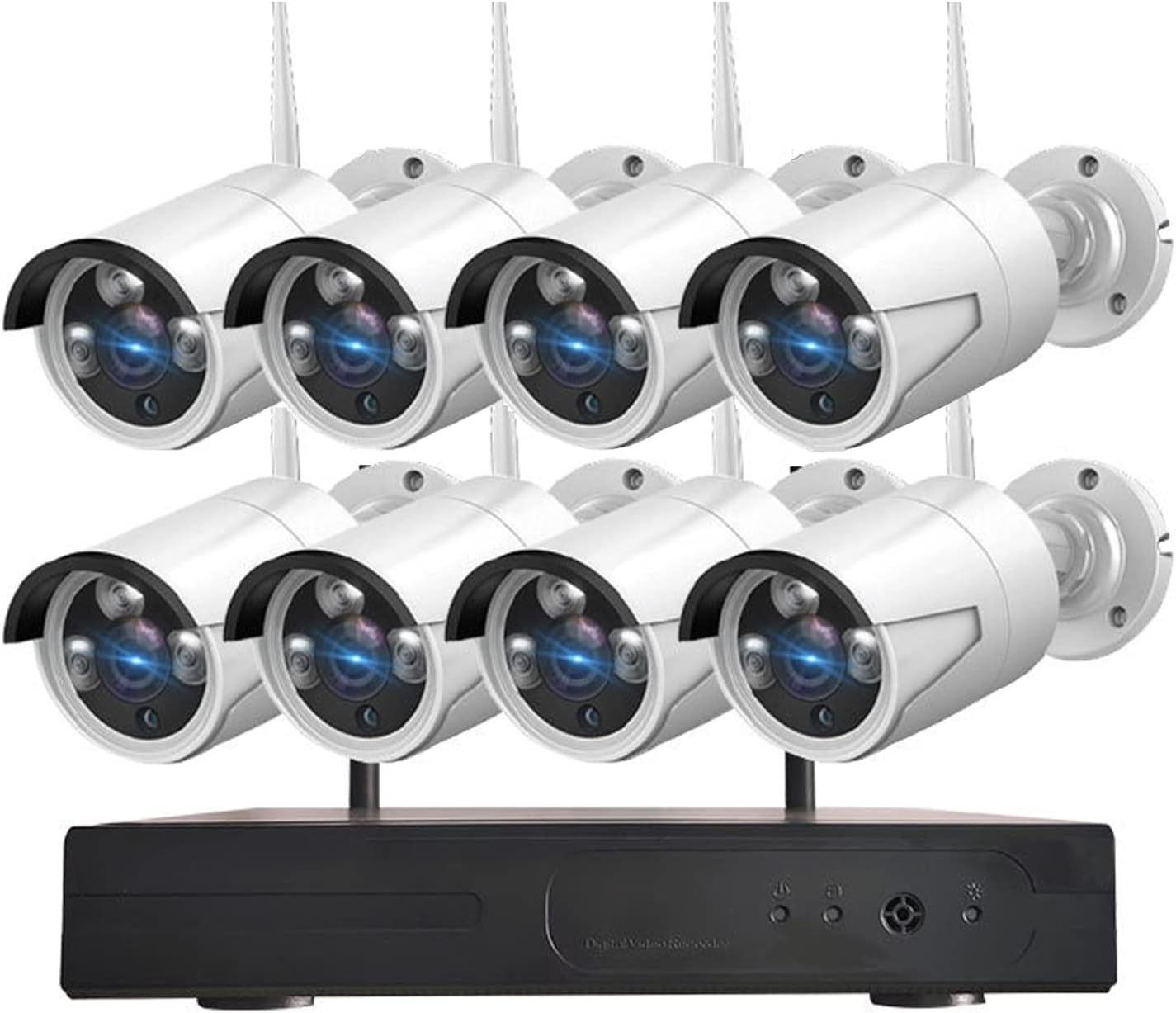 AKAVIG 8CH 5MP HD Home Security Camera System with 8 Built-in Audio ...