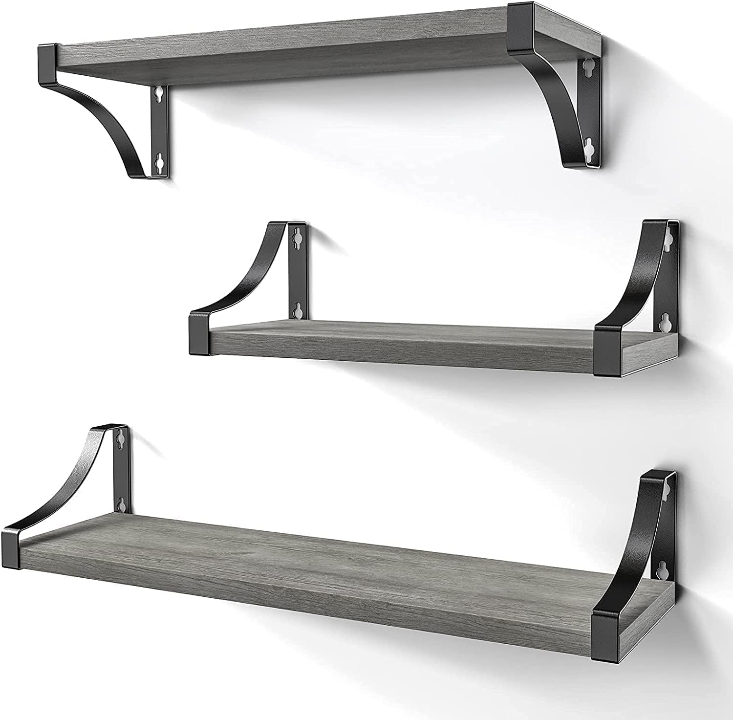 SPOWAY Estante Flotante para Montar en La Pared, Set de 3 Repisas ...