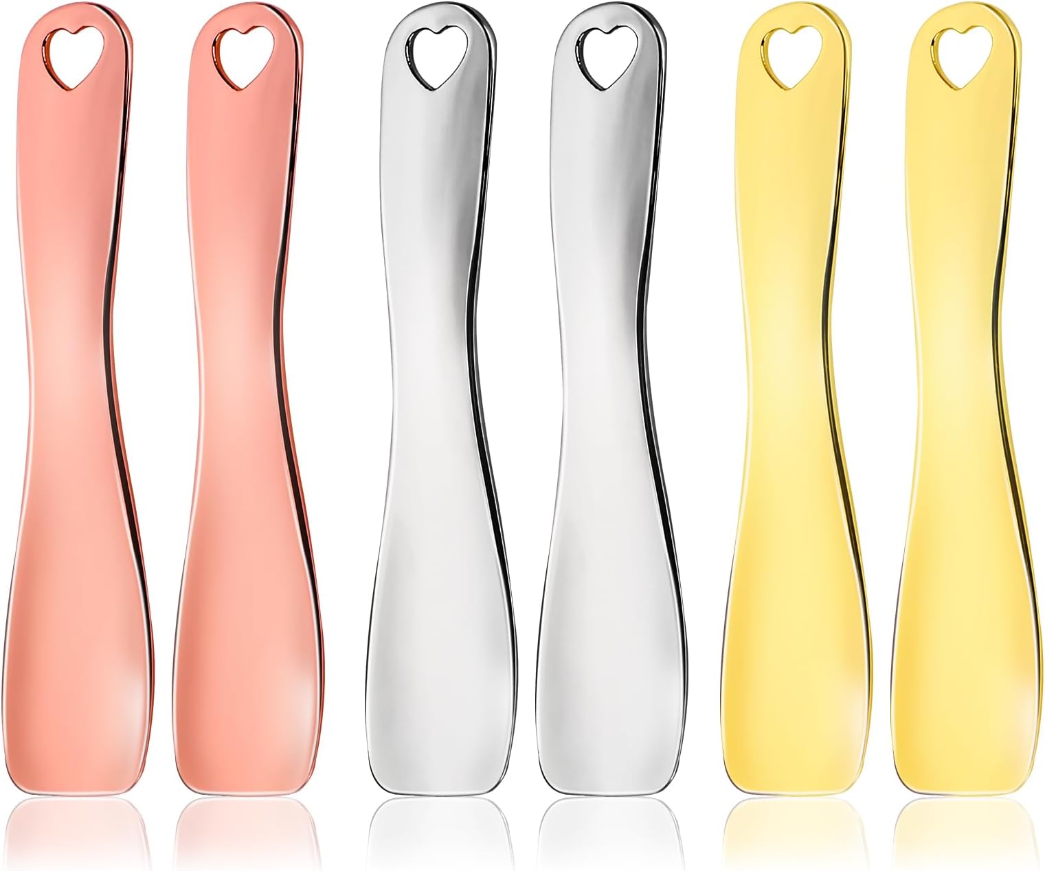 Amazon.com: WLLHYF 6 PCS Metal Cosmetic Spoon Skincare Spatula Stick ...