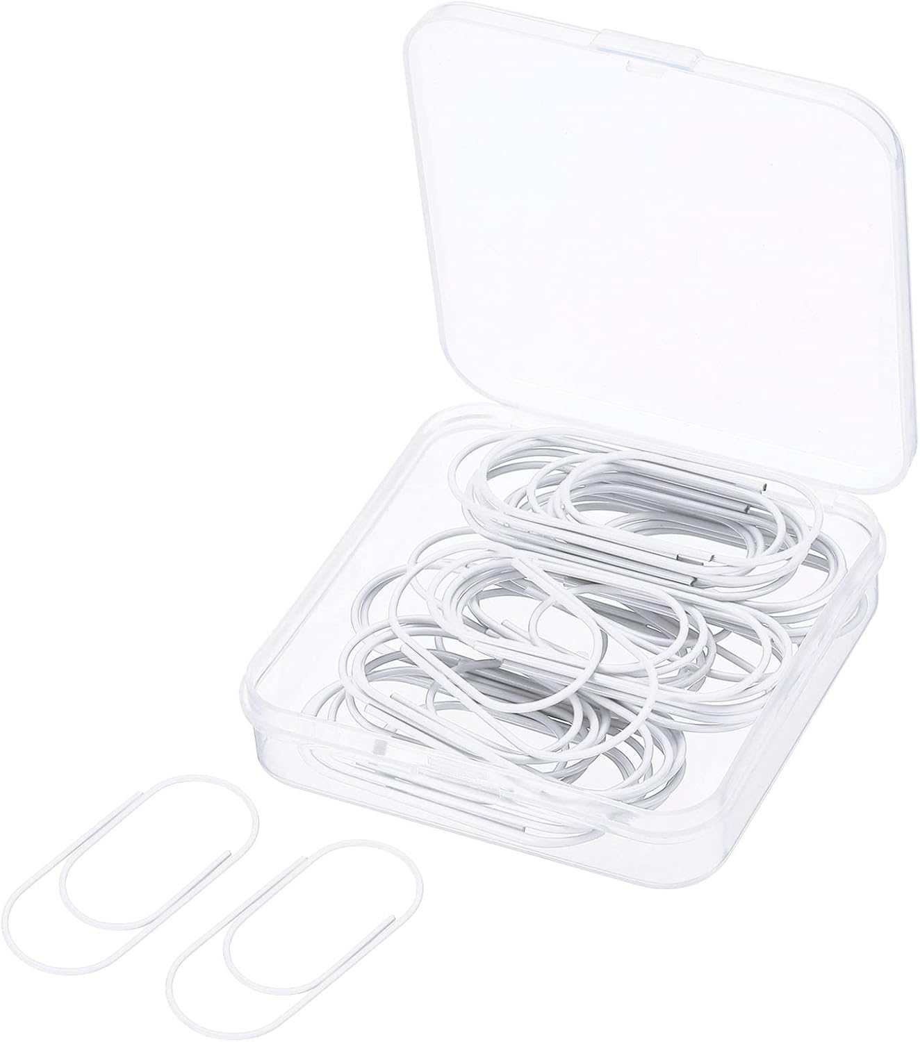 sourcing map Wide Paper Clip Coated Large Clips Bookmarks with Box 2 ...
