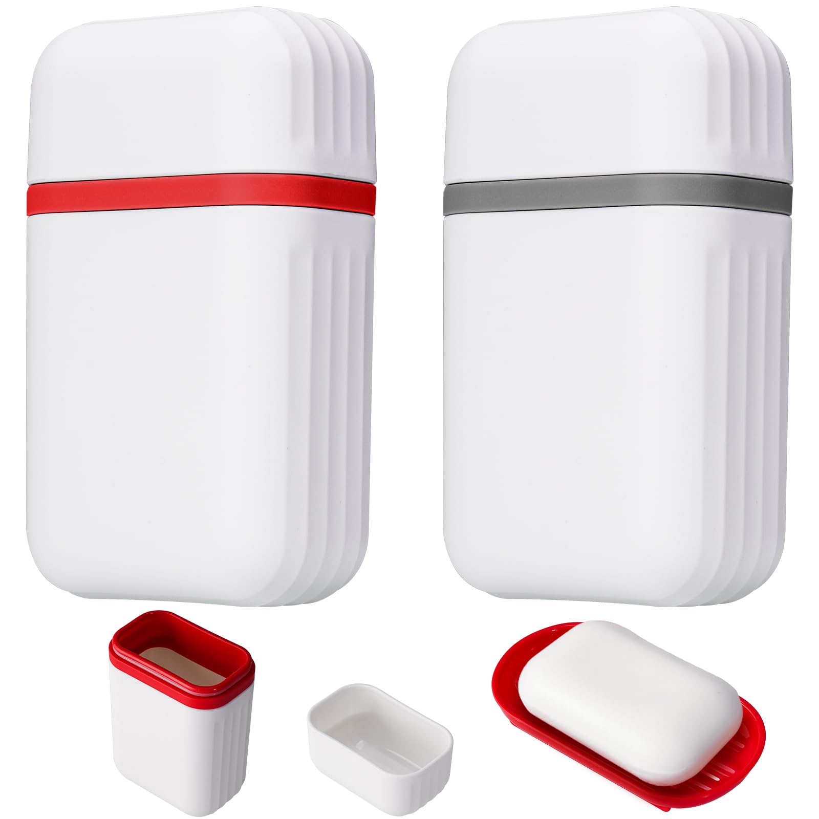 Amazon.com: NiHome 2PCS Travel Soap Cases for Bathroom, Shower, Gym ...