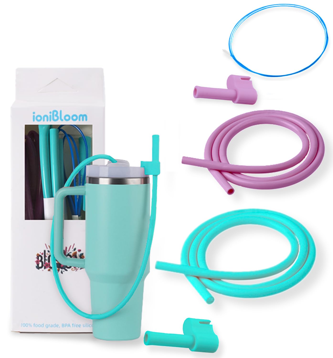 Amazon.com: Flexible & Easy Sip: Extendable Reusable Silicone Straws ...