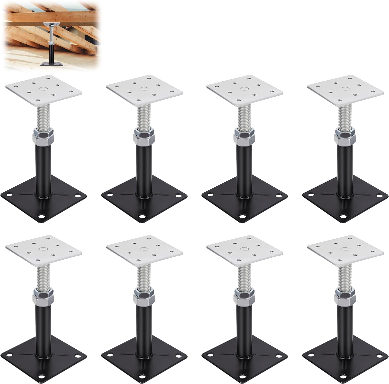 Amazon.com: 4 Pcs House Floor Jacks for Leveling,11" to 16" High Jack ...