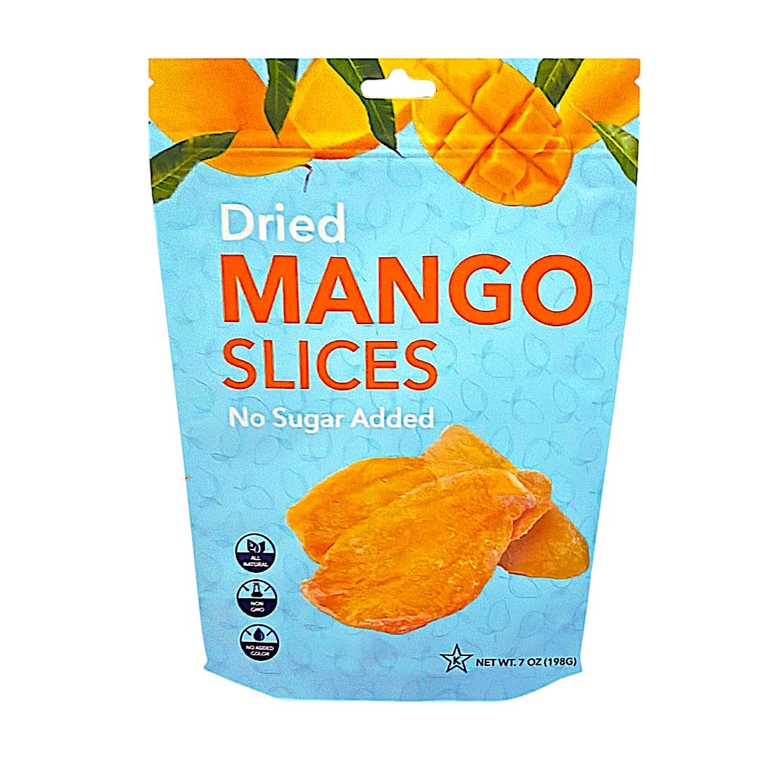Amazon.com: Premium All Natural Real Wild Tropical Mango Dried Large ...