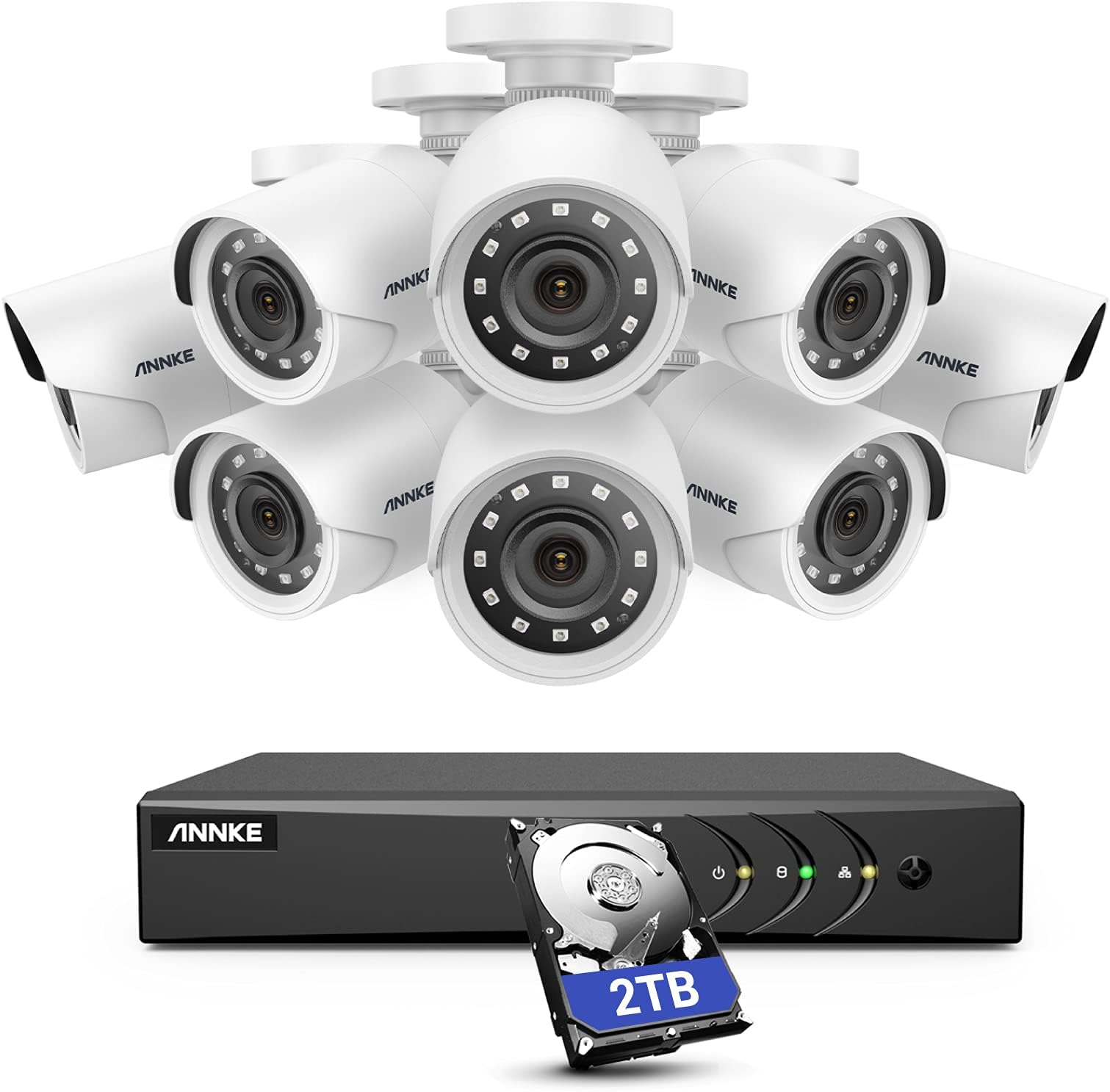 Amazon.com : ANNKE 3K Lite Security Camera System Outdoor with AI Human/Vehicle Detection, 8CH H ...