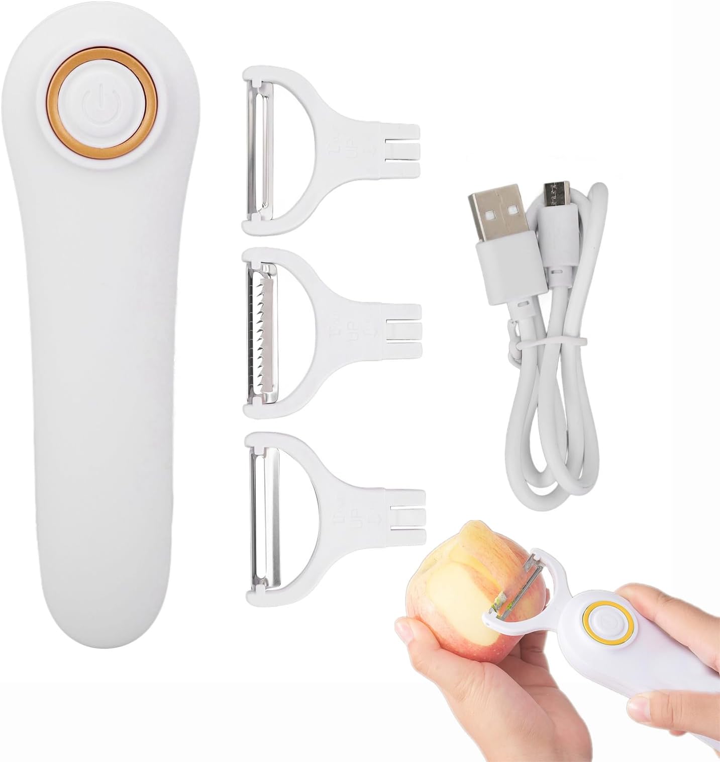 Amazon.com: Maxmartt Electric Vegetable Peeler, Handheld Electric ...