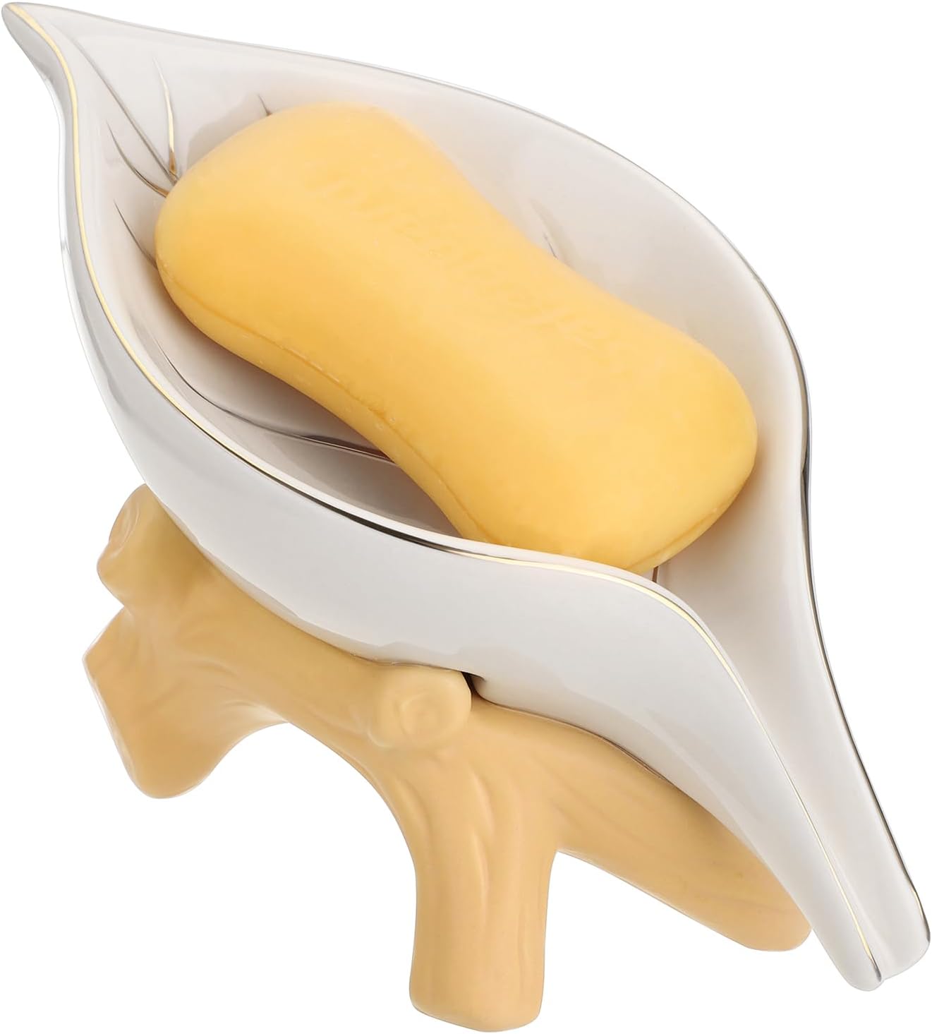 Amazon.com: Sumnacon Soap Dish Ceramic Soap Dish Bar Self Draining ...