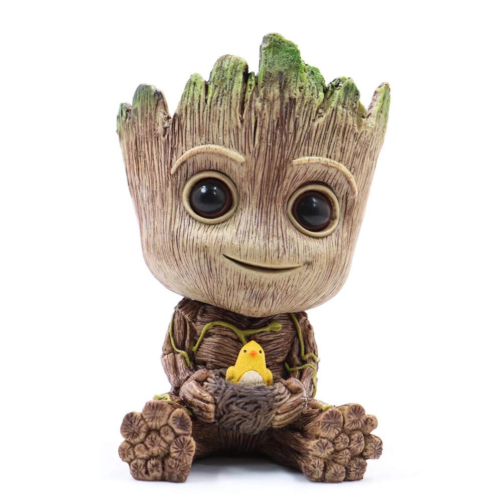 Amazon.com: KNIKGLASS Baby Groot Flower Pot/Pen Holder - Planter Plant ...