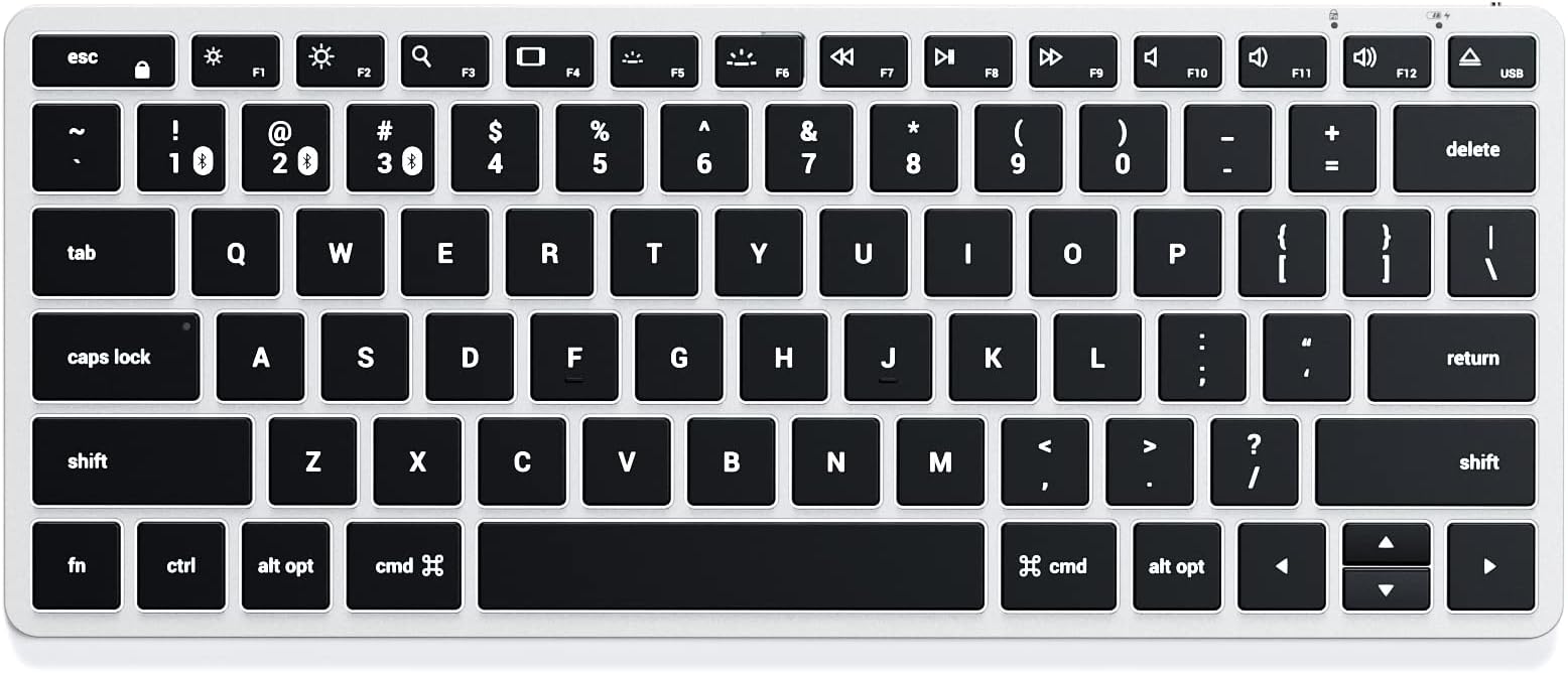 SATECHI Slim X1 Bluetooth Backlit Keyboard – Illuminated Keys & Multi ...