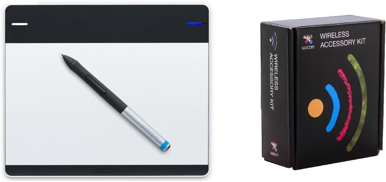Amazon.com: Wacom Intuos Pen and Touch Small Tablet (CTH480) + Wireless ...