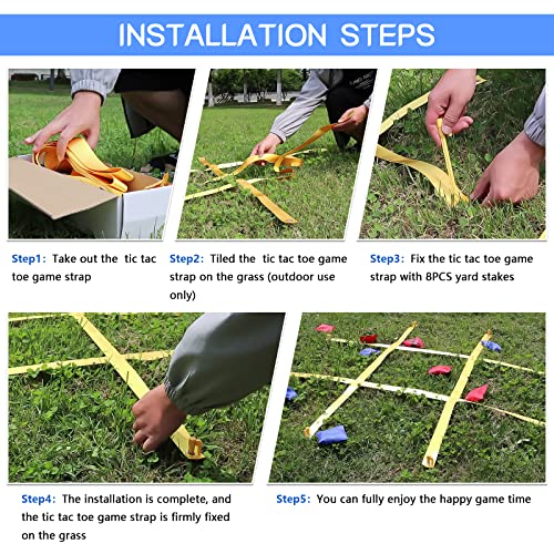 Snapklik.com : Giant Tic Tac Toe Strap Game Outdoor, 4 Ft X 4 Ft ...