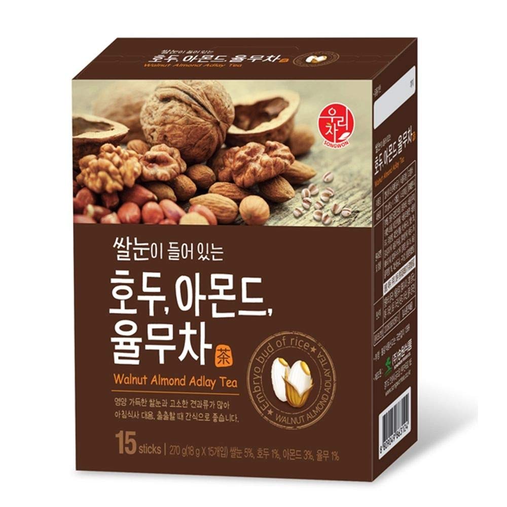Amazon.com: Songwon Walnut Almond Adlay Tea 18g x 15T
