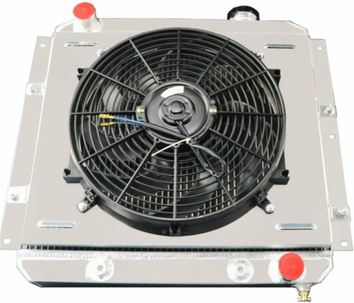 Tepilauda 3 Row All Aluminum Radiator Fan Shroud compatible with 1958 ...