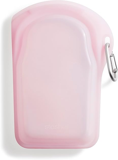 Amazon.com: Stasher Silicone Reusable Storage Go Bag with Carabiner ...