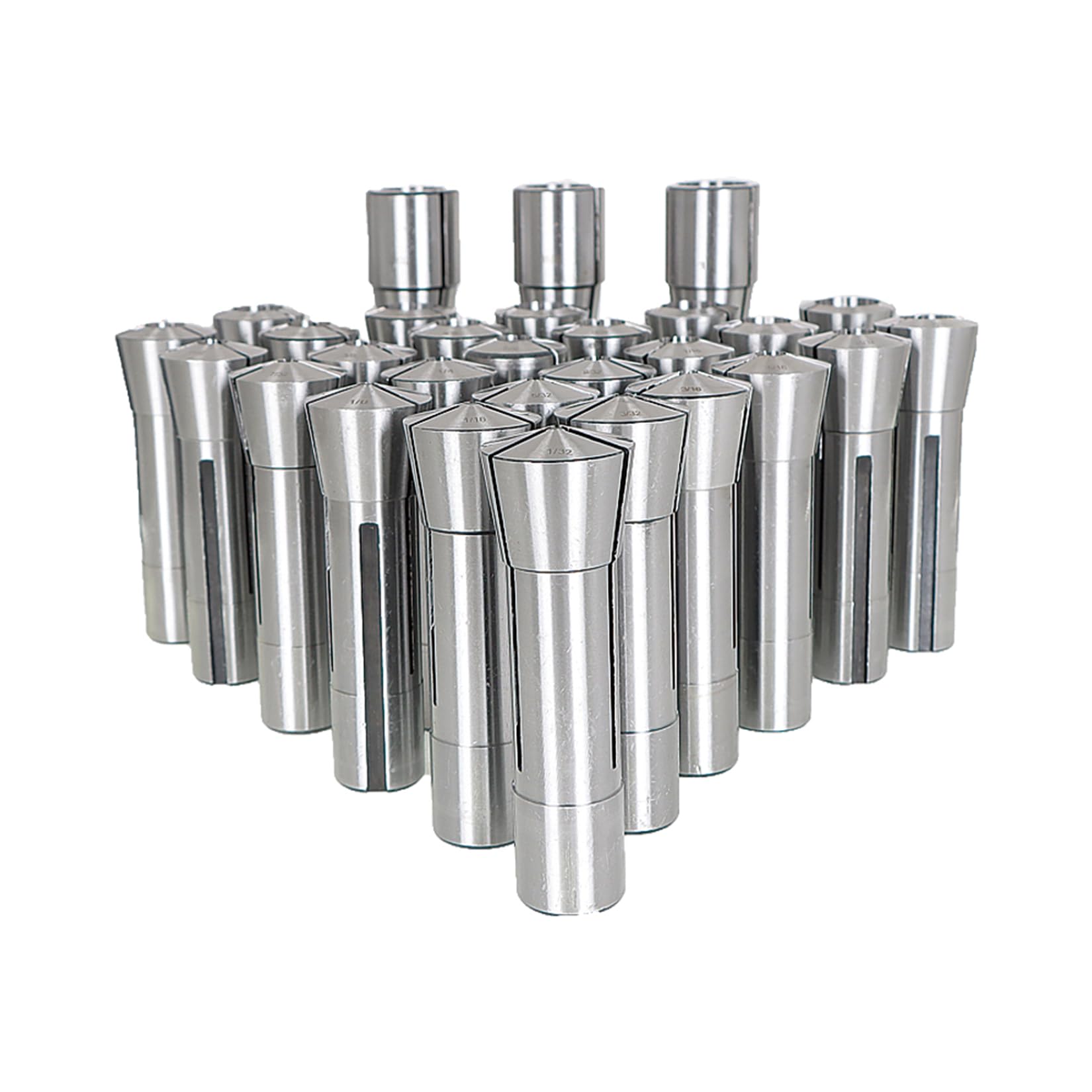 findmall 29Pcs R8 Collet Set 1/32 inch - 1 inch Mill Collets Set Steel ...