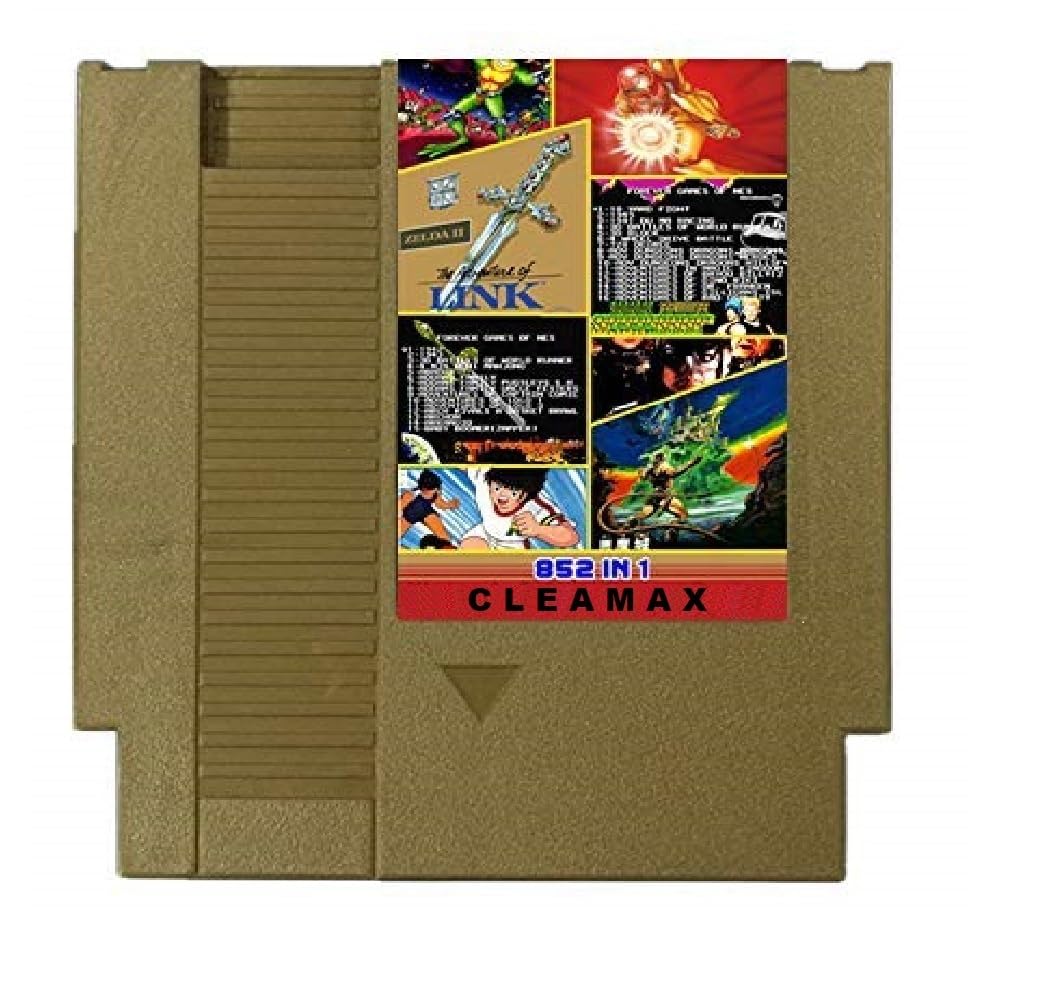 Amazon.com: 852 in 1 Super Cartridge Multicart compatible with NES ...
