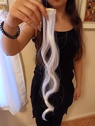 Amazon.com : BUMMSEVEN Purple Hair Extensions Clip in, Curly Wavy ...