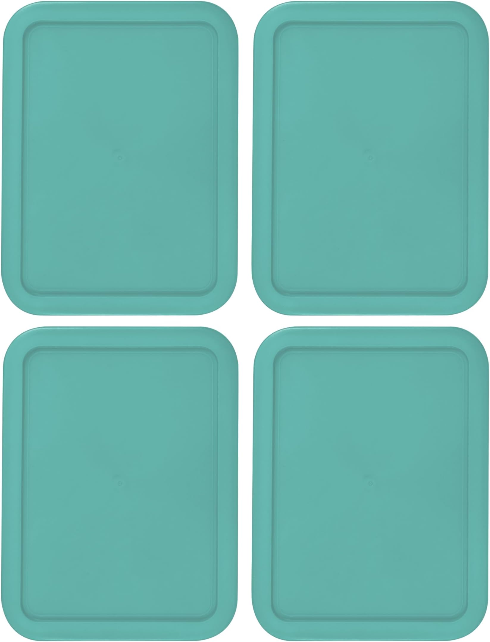 Amazon.com: Pyrex 7211-PC Red 6-Cup Rectangular Plastic Lid Covers ...