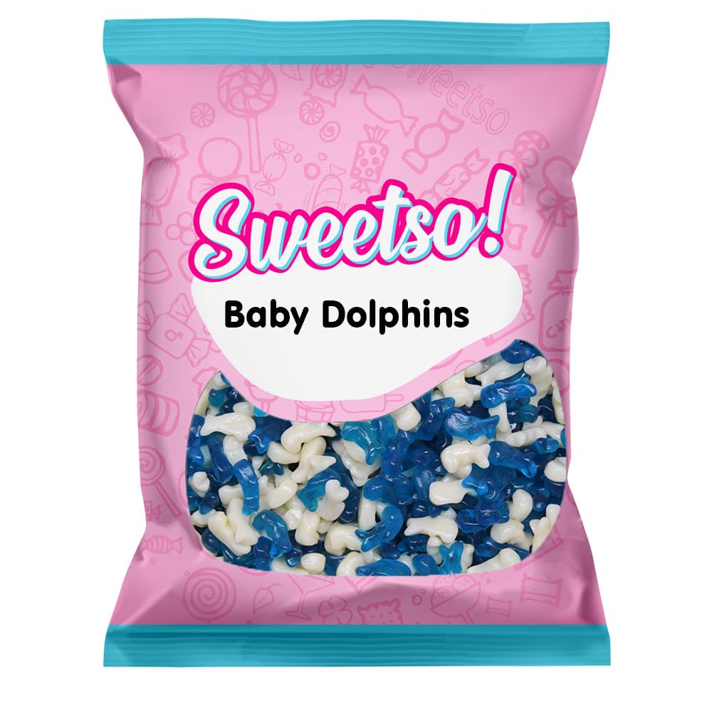 Sweetso 1KG Baby Dolphins Pick n Mix Sweets Sharing Bag - Blue and ...