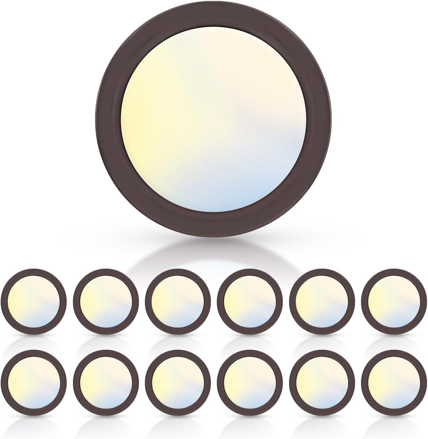 ECOELER 6Inch LED Disc Lights, Dimmable, 5CCT Selectable (2700K,3000K ...