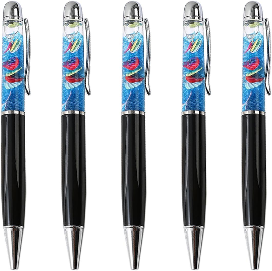 Amazon.com : Gullor 5 Pieces Retractable Ballpoint Pens, Bling Dynamic ...