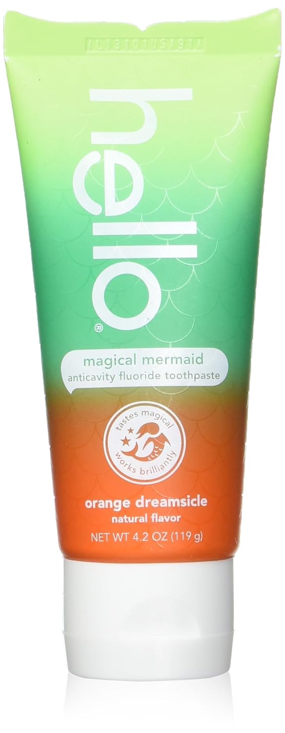 Amazon.com: HELLO Kids Magical Mermaid Fluoride Toothpaste, 4.2 OZ ...