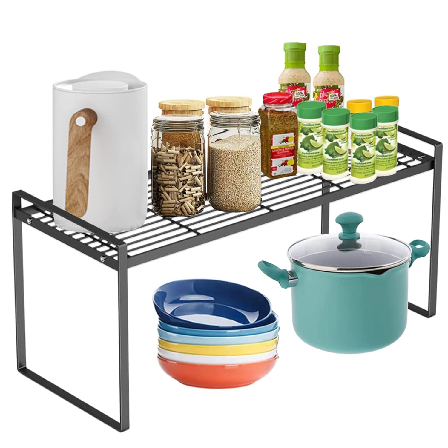 Amazon.com: DearyHome Cabinet Shelf, 20" Kitchen Counter Shelf, Metal ...