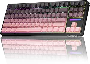Amazon.com: AUSDOM Wireless Mechanical Gaming Keyboard: 10000mAh ...
