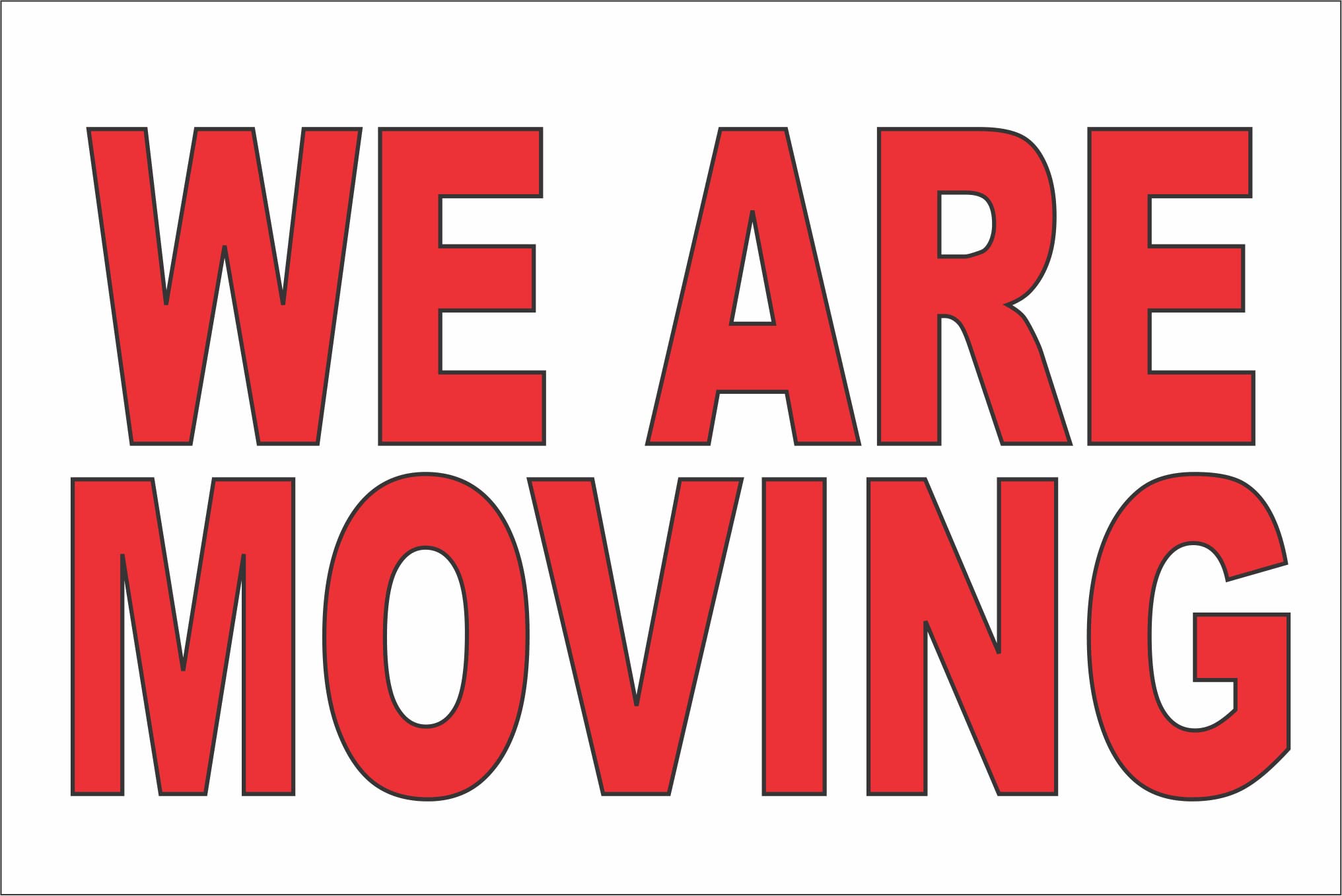 We Are Moving Banner