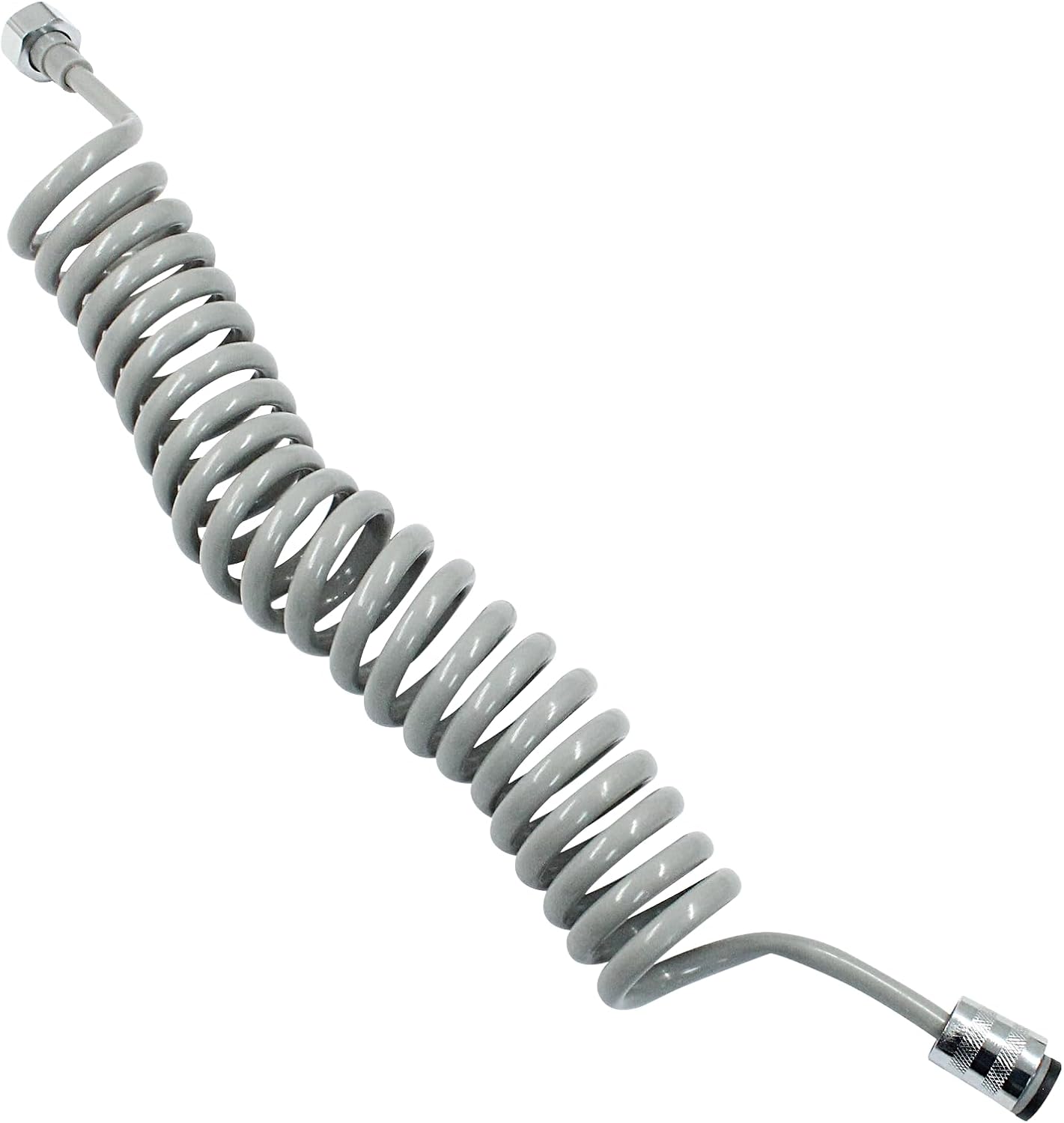 Coufce Flexible Bidet Sprayer Hose Grey PU Spring Tube Hose Accessory ...