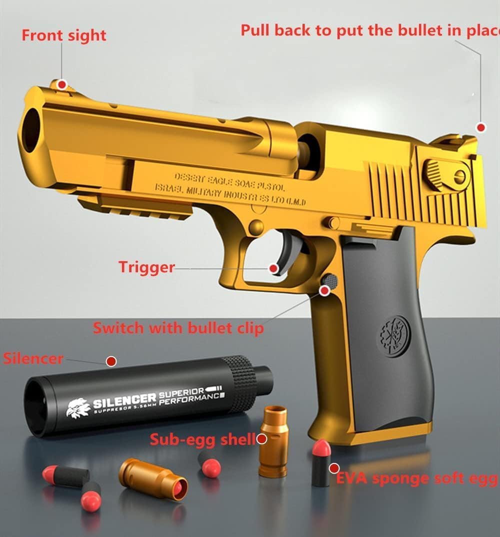 Toy gun with soft bullets,toy gun with ejectable Morocco | Ubuy