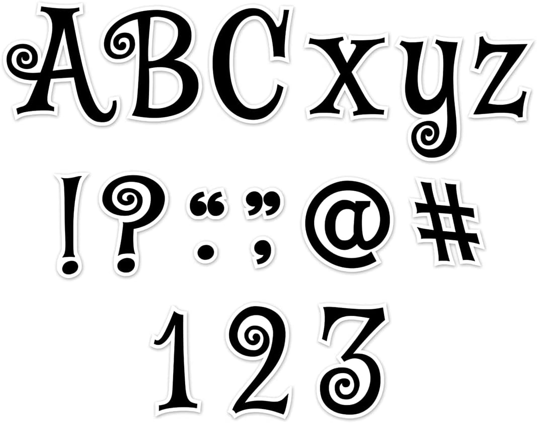 Amazon.com: CTP Color Block Punch-Out Letters for Classroom – Essential ...