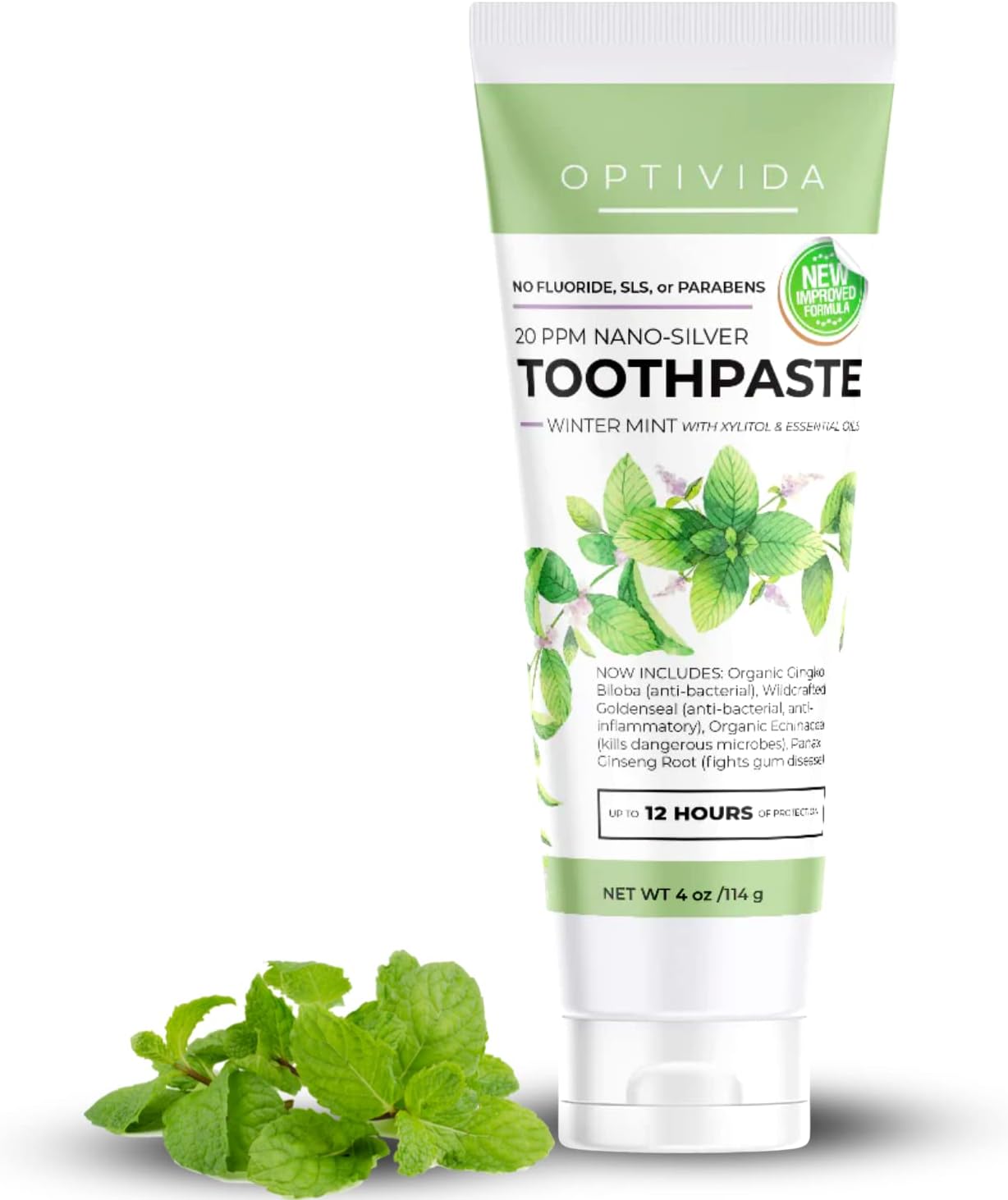 Amazon.com: Toothpaste Gel Nano Silver Technology - Fluoride Free, SLS ...