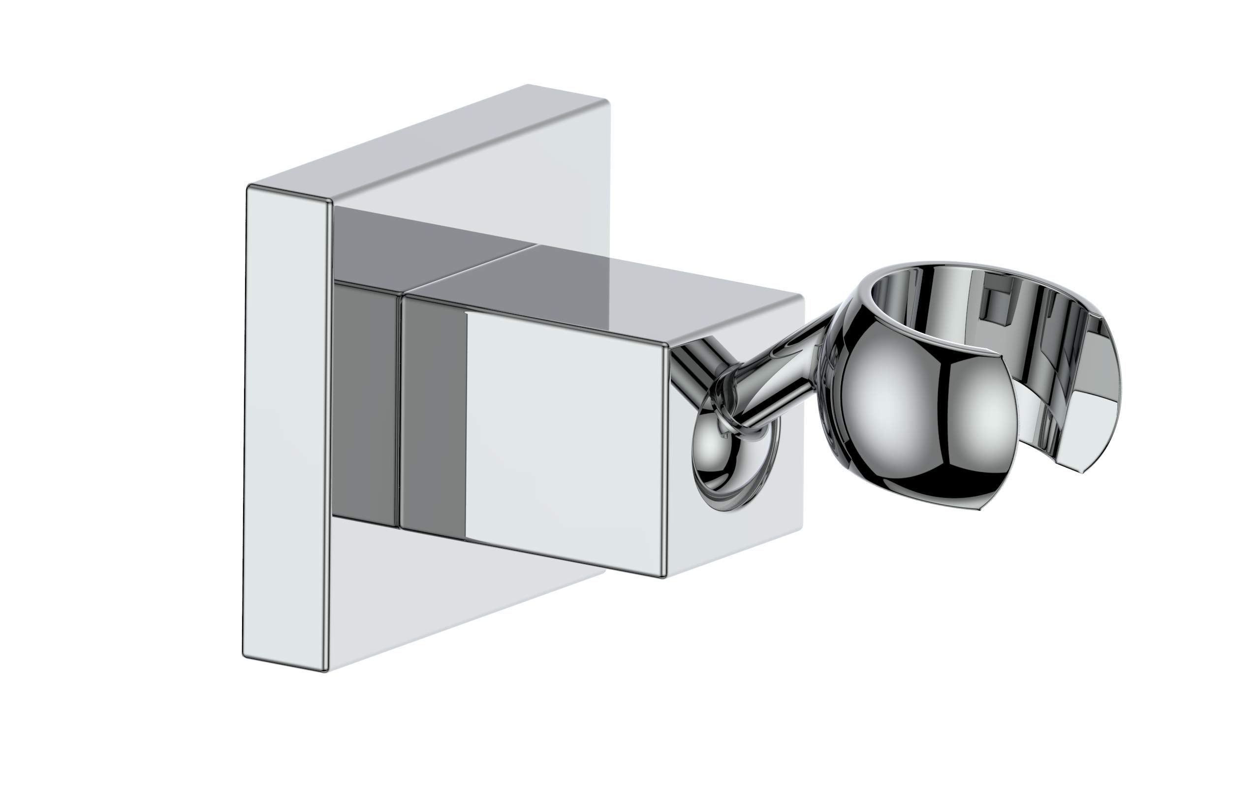 KANARY All Metal Square Handheld Shower Bracket Hand Held Shower Holder ...