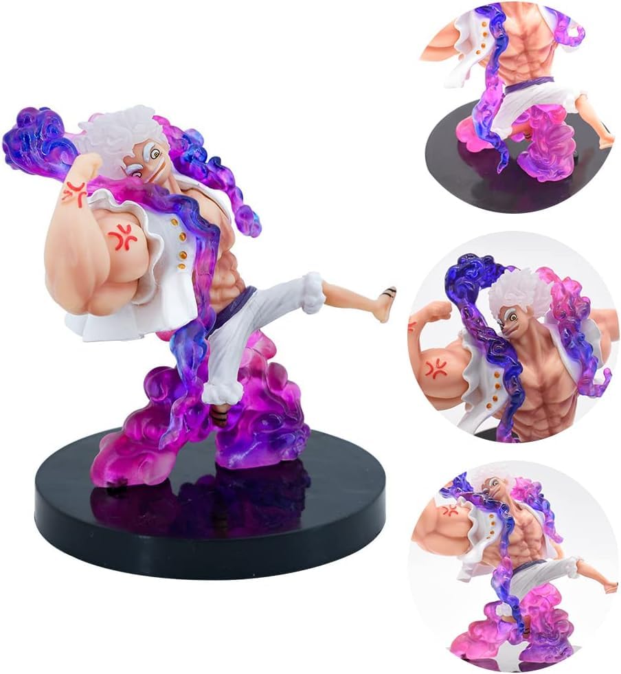 Blue Aura Monkey D Luffy Gear 5 Action Figure Height - 12CM PVC ...
