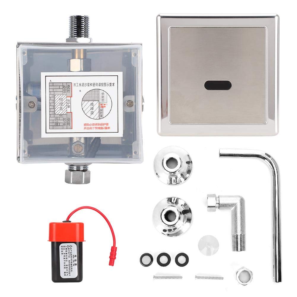 Fdit Urinal Sensor Flusher Toilet Automatic Flush Valve with Pre-Buried ...