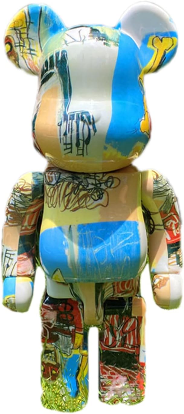 Bearbrick 400% Violento Oso Bloques de construcción Oso Basquiat Figura ...