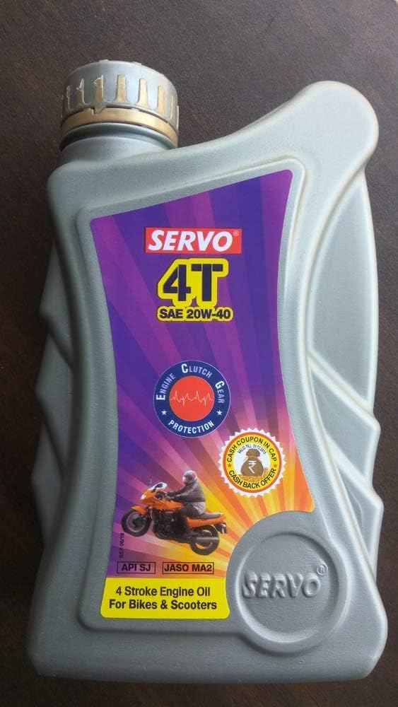 SERVO 4t 20w40 Two Wheeler Engine Oil 1ltr : Amazon.in: Car & Motorbike